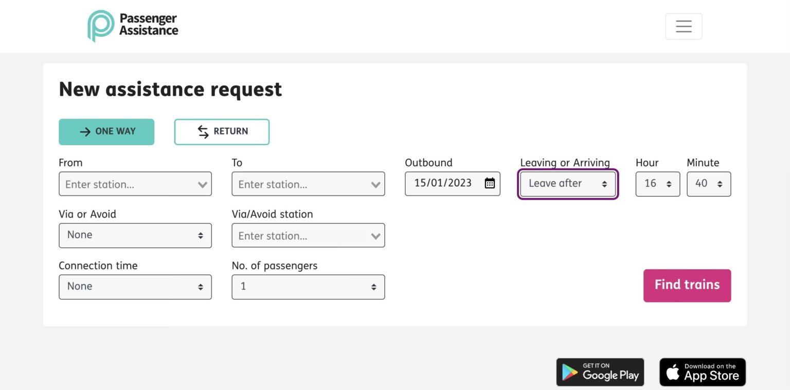 2022 and the Passenger Assistance app - Passenger Assistance
